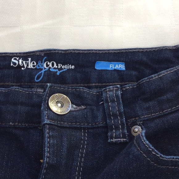 Style & Co. | Jeans | Spec Price Style Co Dk Blue Flare Jeans Sz 8 ...